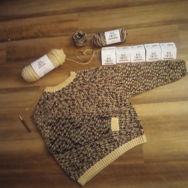 CROCHET PATTERN & VIDEO/ Athabasca Falls Pullover /easy Raglan Crochet ...