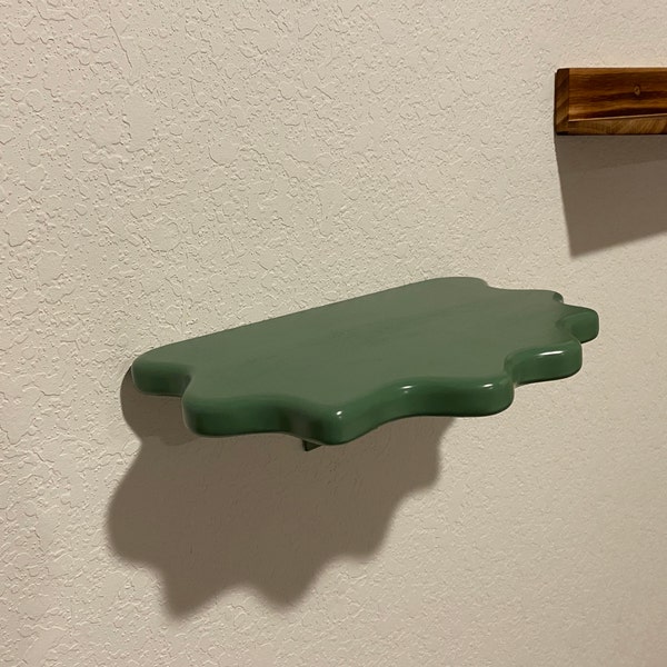 Wavy Shelf Boho Shelf Squiggle Shelf Pastel Shelves Funky Decor Danish ...