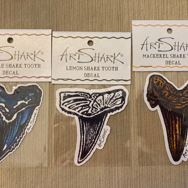 Mako Shark Tooth Sticker/decal - - Etsy