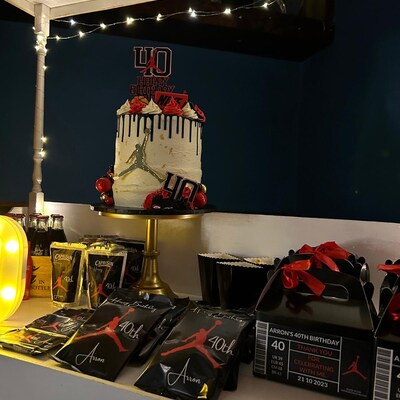 Digital Jordan Party Favor Box Label, Party Favors, Party Bags ...