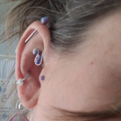 NEW DESIGN 2G Oil Slick Jade Opal White Hearts Augmented Snakes Gauged ...