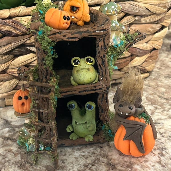 Flowering Monster Sprout a Trollfling Doll by Amber Matthies - Etsy