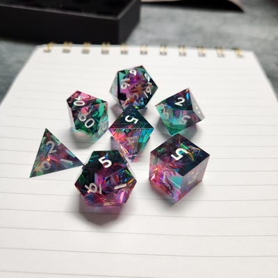 Milk Tea Boba Dice Kawaii Dice, Boba Dice, Handmade Resin Sharp Edge ...