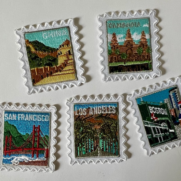 Boston Patch- Travel Patches- Travel Gift- Iron on Patch- Sew- Patches ...
