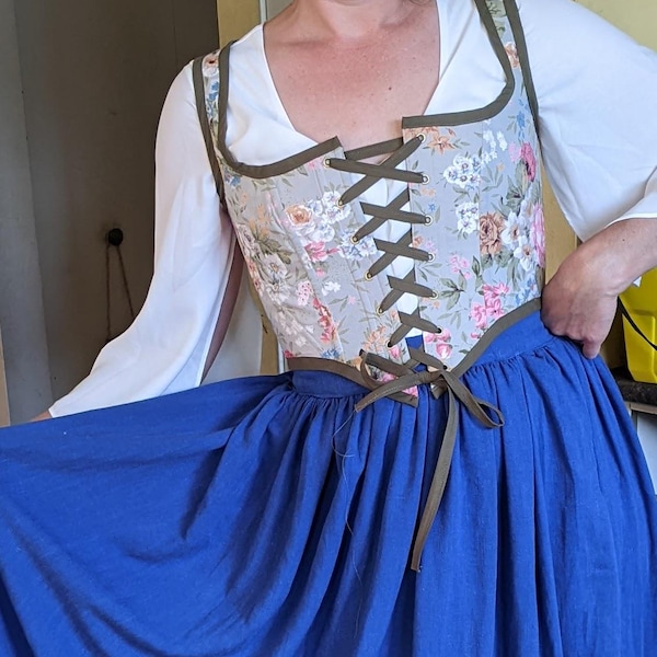 Corset Sewing Pattern | Cottagecore Pattern | Renaissance Milkmaid Stay ...