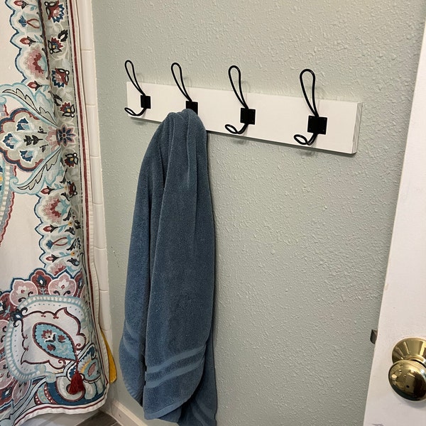Farmhouse Wall Hook | Bathroom Towel Hook | Rustic Towel Hook | Rustic ...