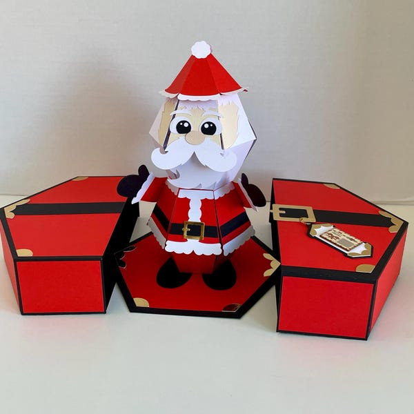 CHRISTMAS BOX Tree Vertical Explosion SVG File Digitale Instant ...