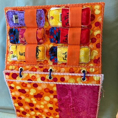 In the Hoop Machine Embroidery USB Book Organizer Pattern - Etsy