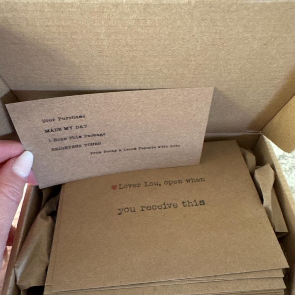 Personalized Open When Envelopes and Note Cards for Long Distance ...