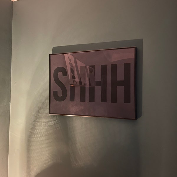 Home Decor Quirky Shhh Print, Art Typography Print, Graphic Poster ...