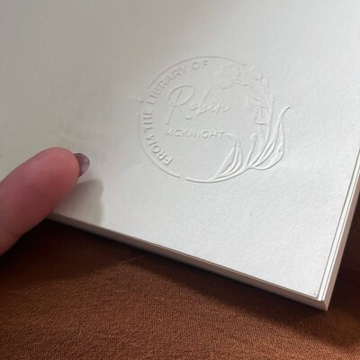 Library Book Embosser Custom Initials Monogram Ex Libris This Book ...