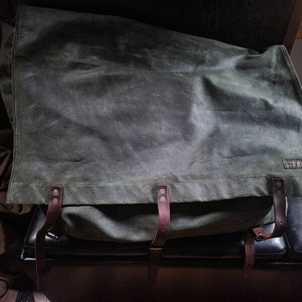 XXL 90s Waxed Cotton Jacket / Oilskin, Tin Cloth Duster Overcoat, Brown ...