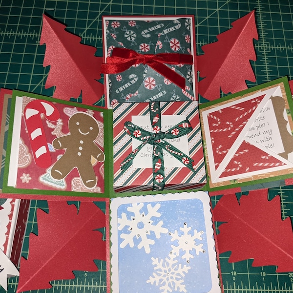 SVG Christmas Tree Explosion Box Cut File 10/exploding Card Template ...