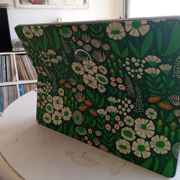 Lenovo Laptop Skin, Personalized Gift Bright Aesthetic Flowers Design ...