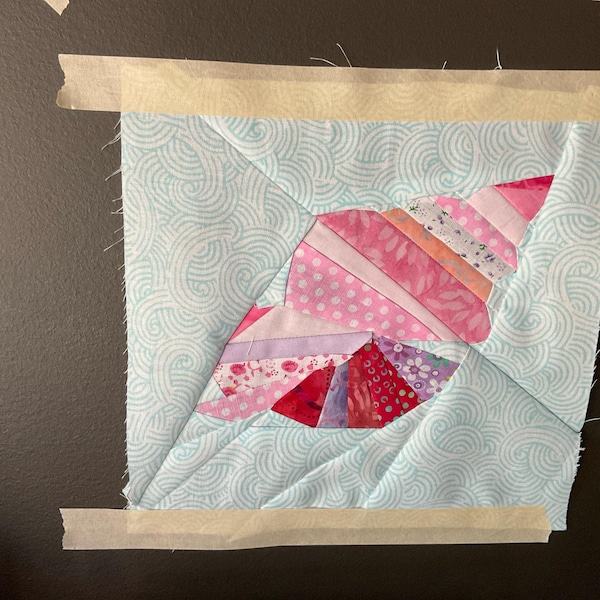 Seashell Quilt Block Pattern, PDF Pattern Instant Download, Seashell ...