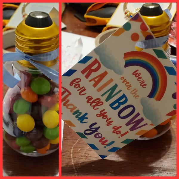 Bursting With Appreciation Candy Gift Tags - Starburst Theme - Teacher ...