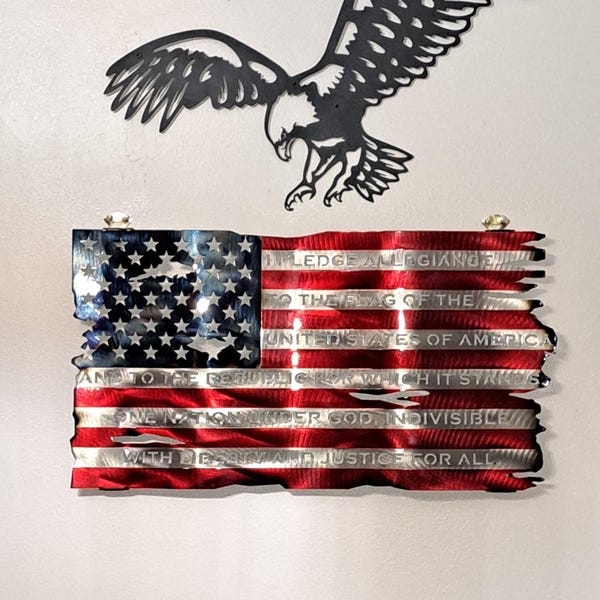 Metal Flag, American Flag, Metal American Flag, American Flag Metal ...