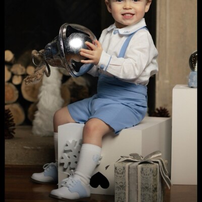 First Communion Linen Dress, Pink Silk Sash. White Lace in All the ...
