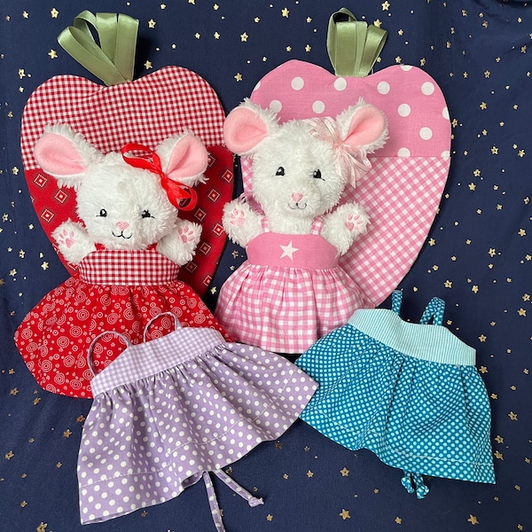 ITH Strawberry Field Mouse Plushie Embroidery Design File for Use With ...