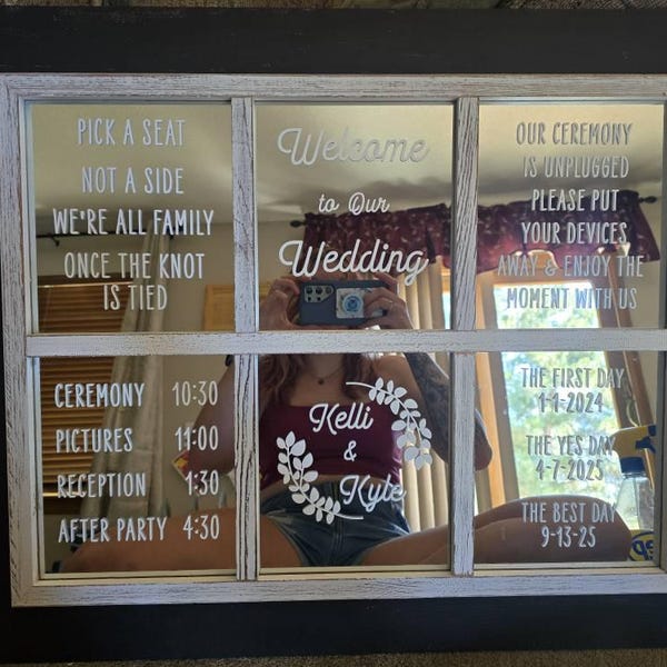 Wedding Welcome Sign Decals, Vinyl Decals for Wedding, DYI Wedding ...