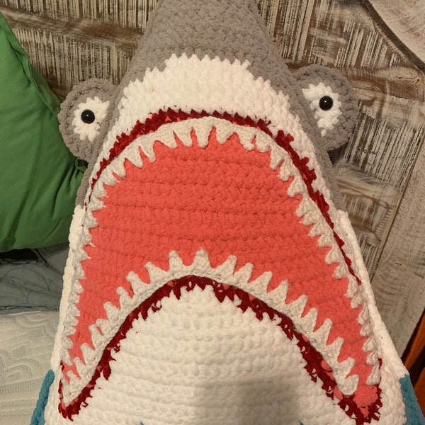 Shark Pillow Crochet Pattern - Etsy