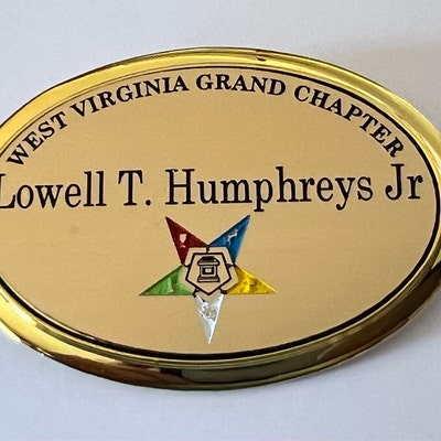 Order of Eastern Star 1.5 X 2.25 Framed Magnetic on Members Badge ...