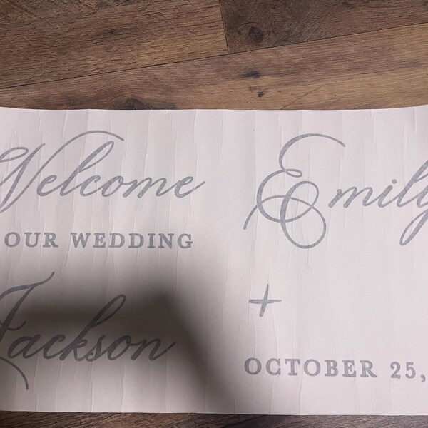 Custom Wedding Mirror Decal, Shower, Parties, Events, Personalized ...