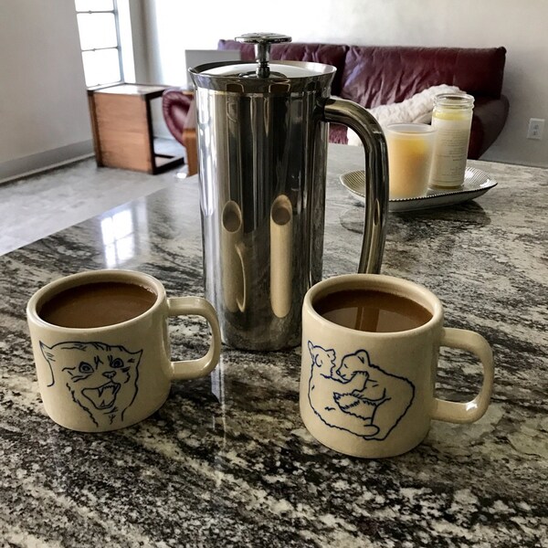 Handmade Ceramic Rat Mug, Rat Art, Rat Decor, Coffee Mug, Tea Mug, Wine ...