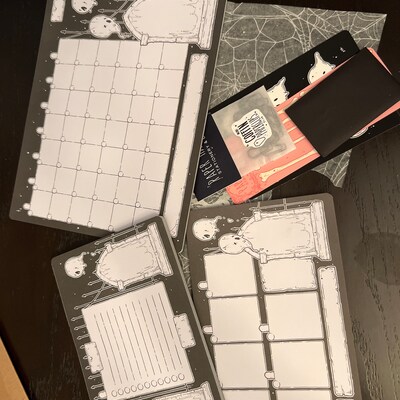 Graveyard Haunts Planner Notepads Tear-away Calendar Tombstones and ...