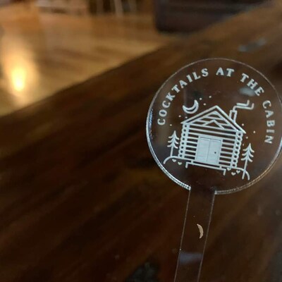 Drink Stirrer Custom Wedding Logo, Personalized Engraved Cocktail ...