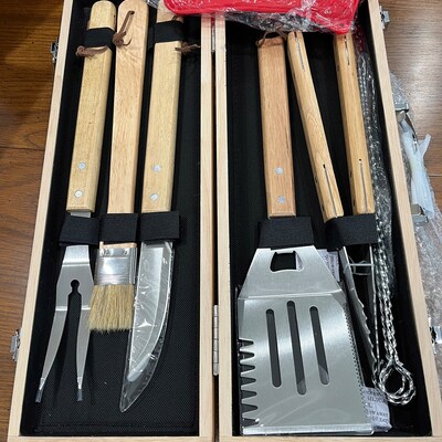 Custom BBQ Set, Grill Set, BBQ Grilling Set, BBQ Set, Tool Set, Grilling Tool Set, Custom Tool ...