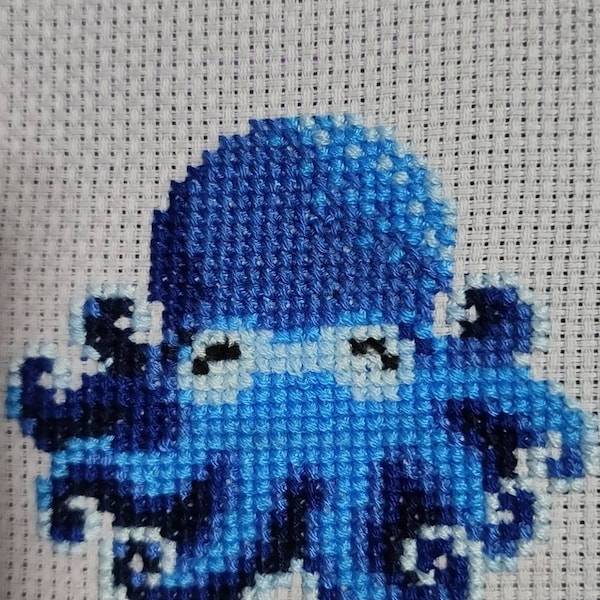 Octopus Cross Stitch Pattern PDF Bundle - Red + Purple Octopus Patterns ...