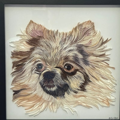 Quilling Flower Wall Art, Quilled Picture Frame, Original Gift, Gift ...