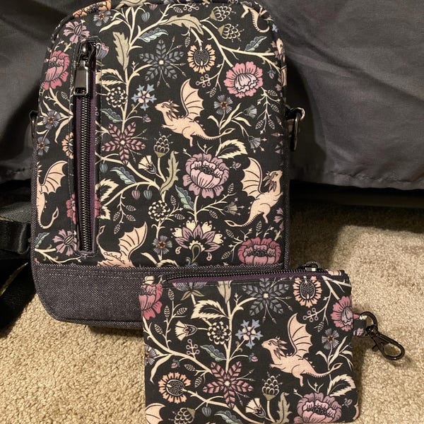 Pebble Sling Bag, Mini Sling, Highland Cow Backpack, Convertible ...