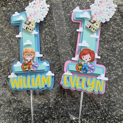 Pixar up Cake Topper up Movie Birthday UP Birthday Decor - Etsy
