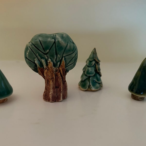 Mini Clay Tree, Pottery Trees, Ceramic Tree, Miniature Fairy Trees ...
