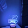 Gamer LED Night Light, Personalized Kid's Room Video Game Controller W ...
