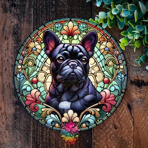 Robin Sign in Faux Stained Glass Effect Vibrant Garden Décor or ...