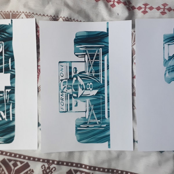 Football Poster - Football Print - Football Wall Art - Set of 3 - A2 ...