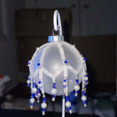 Easy Beaded Ornament Dripping With Swarovski Bicones or Czech Fire ...