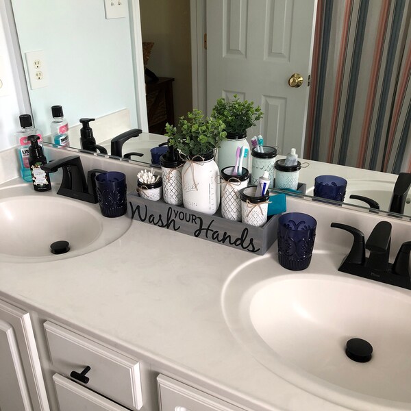 Custom Bathroom Decor/bathroom Decor/bathroom Tray Organizer/farmhouse ...