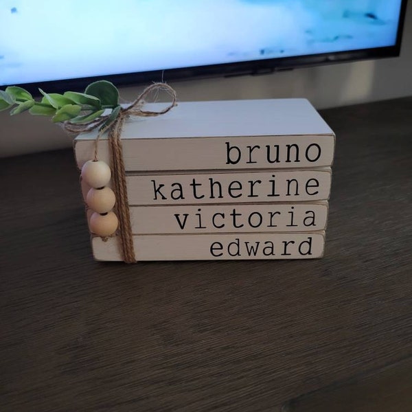 Fall Themed Wooden Book Stack, Fall Tiered Tray Decor, Small Fall Decor ...