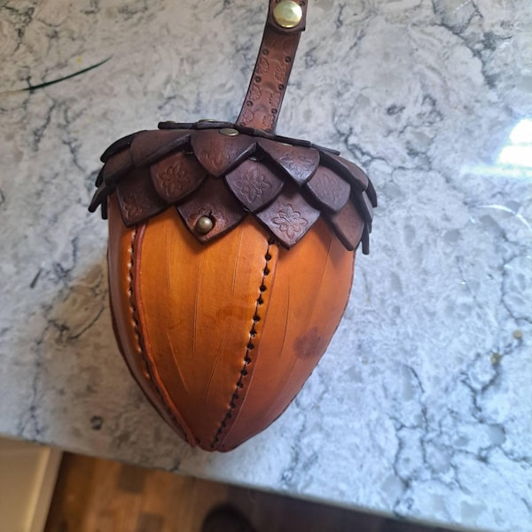 Leather Acorn Bag - Etsy