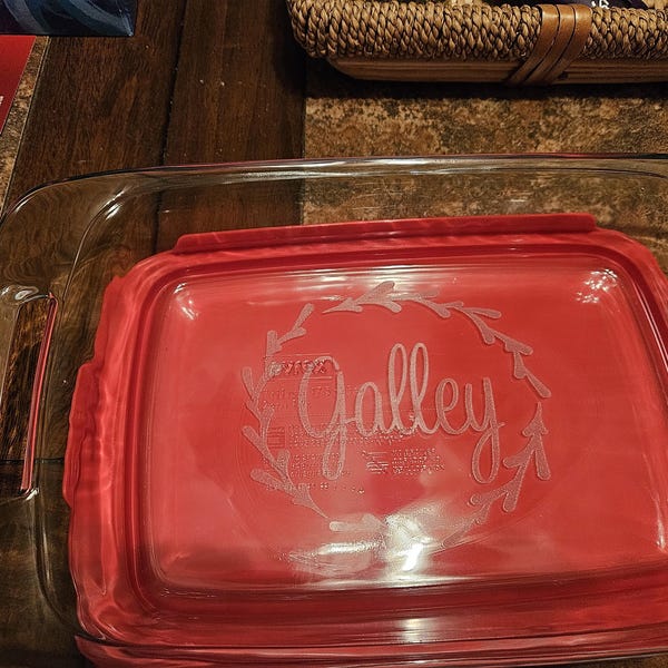 Personalized Engraved Baking Dish, Custom Wedding Gift, Birthday Gift ...