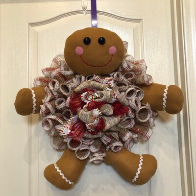 Gingerbread Wreath Kit Wreath Kit Wreath Attachment Wreath - Etsy