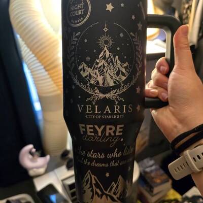 40 Oz Acotar Pattern Stanley Tumbler Cup - Etsy