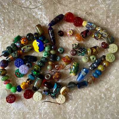 Handmade Artisan Lampwork Glass Big Hole Bead Blow Out Sale - Etsy
