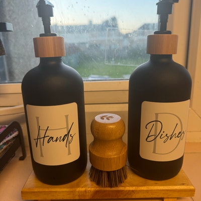 50ml Travel Set Amber Glass Mist Spray / Pump Dispenser / Glass Dropper ...