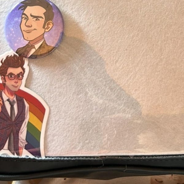Pride Flag 14th Doctor Sticker, David Tennant, Doctor Who, Fourteenth ...