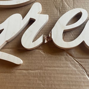A Wood Cut Out Large Last Name Wood Sign Custom Wood Sign Wedding ...